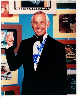 JOHNNY CARSON Signed Autographed 8x10 THE TONIGHT SHOW Photo | eBay