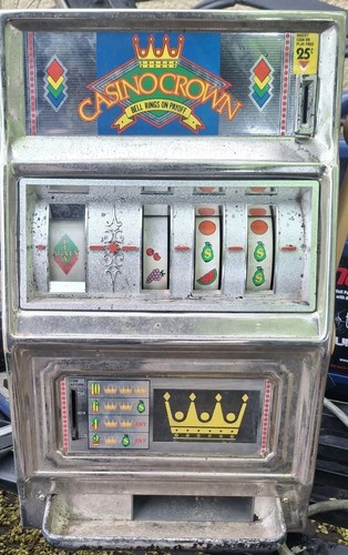 Casino Crown 25 cents table Top slot Machine | eBay