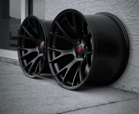 20" x 11" Dodge Challenger/Charger Hellcat Satin Black Deep Concave ...