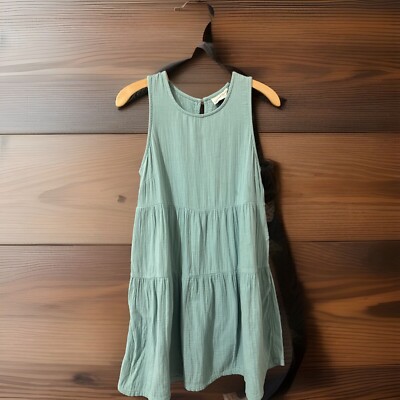 Universal Thread Green Tiered Sleeveless Maxi Dress Sz XS Boho Gypsy | eBay