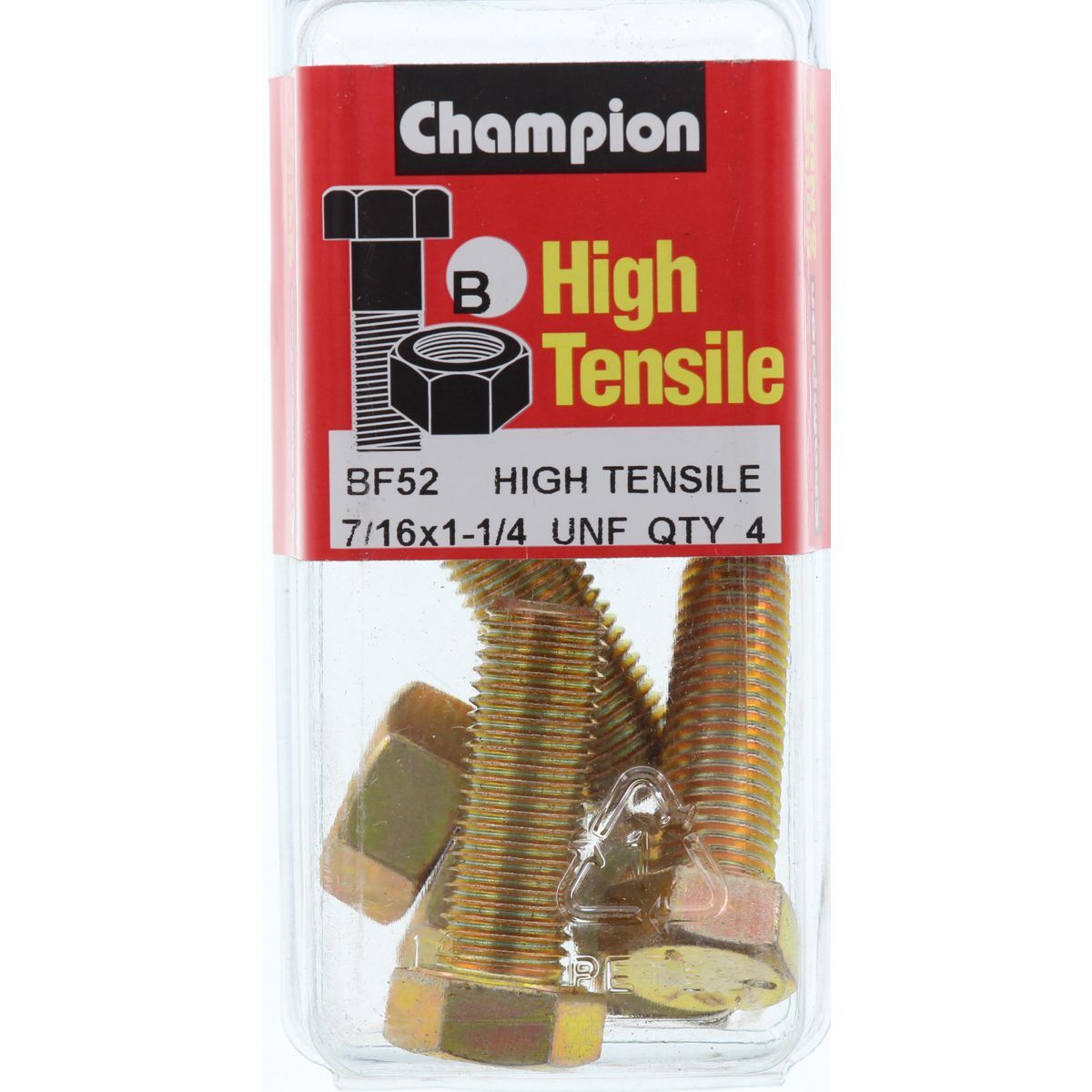 Champion Fasteners Hex Set Screw & Nut High Tensile 7/16In X 1 1/4In ...