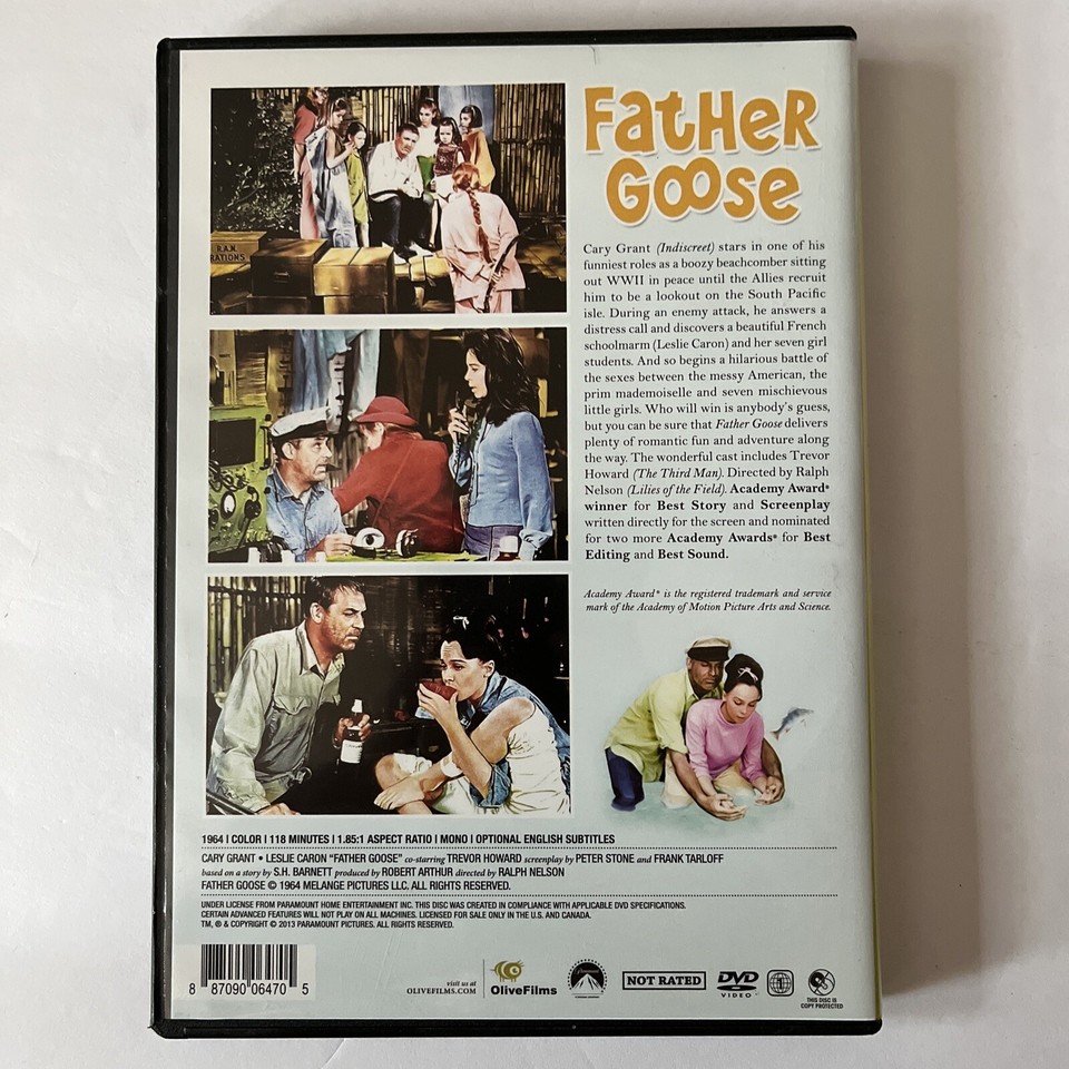 Father Goose (DVD, 1964) Cary Grant, Leslie Caron, Trevor Howard, Rare ...