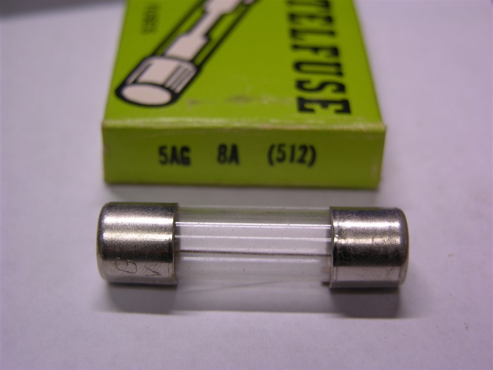 5 Vintage Littelfuse 5AG (512) Now AGU 8 8A 125V Fast Acting Glass ...