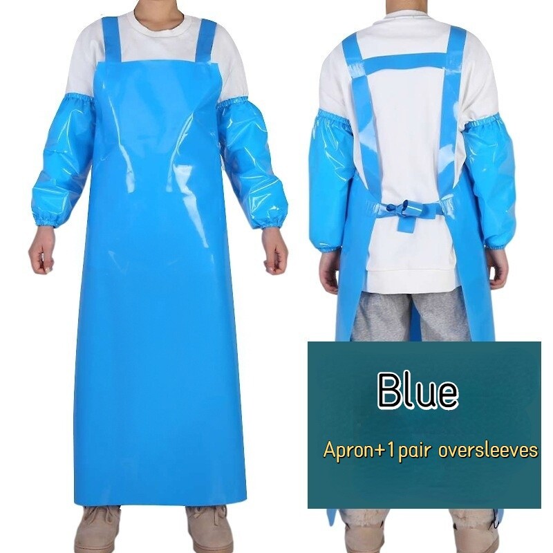 Heavy Duty Apron Unisex TPU Waterproof Butchers Industrial Aprons ...