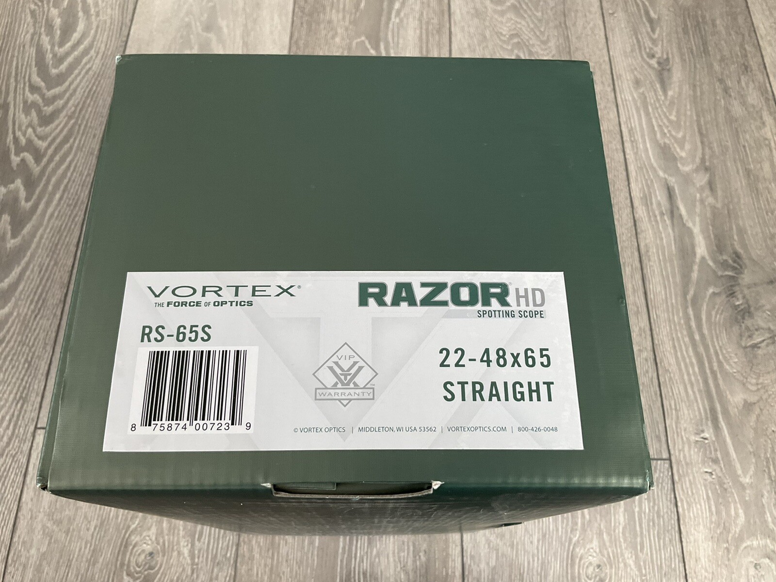 Vortex Razor HD 22-48 x 65mm Straight Spotting Scope/Case HD Glass RS65 ...
