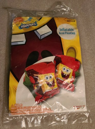 NEW Nickelodeon SpongeBob Squarepants Inflatable Arm Floaties ...