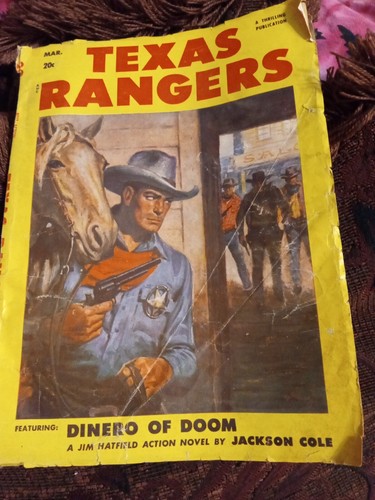 Texas Rangers Pulp Magazine March 1952 advertising thrilling ...