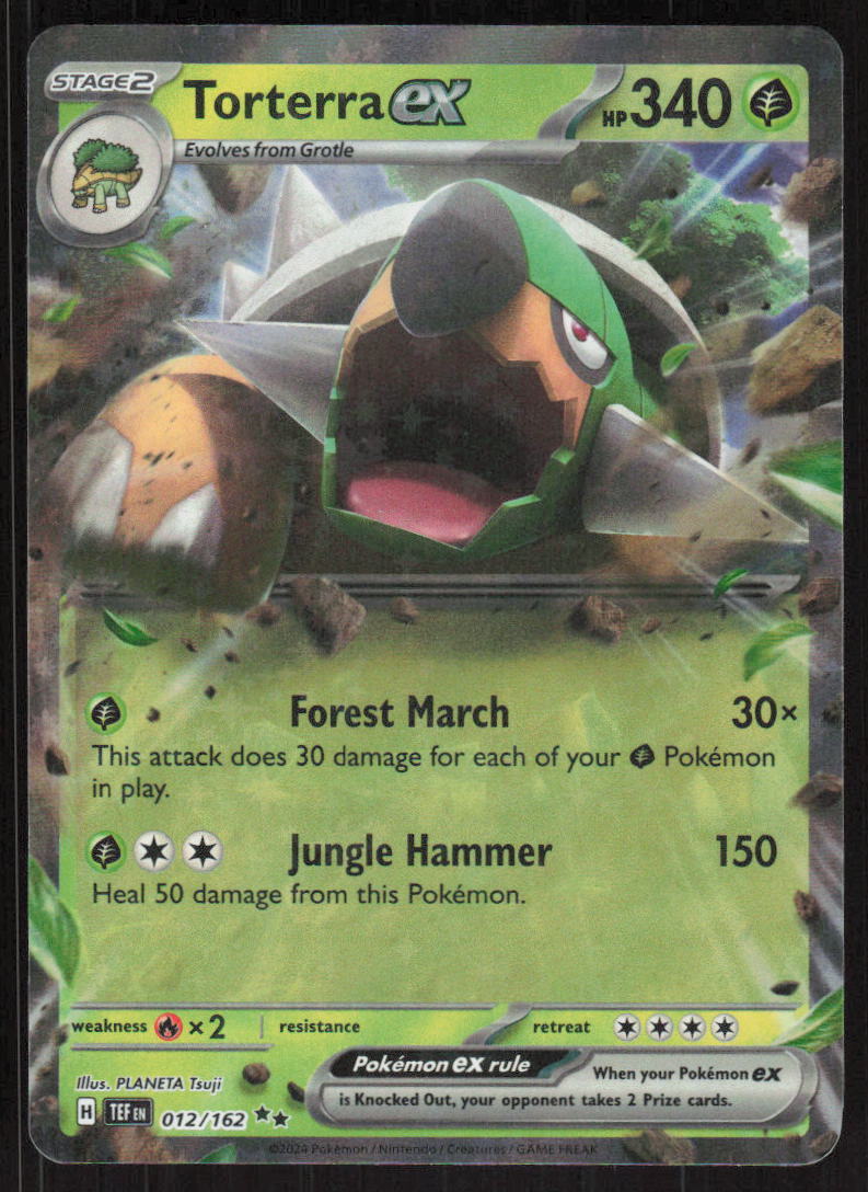 Pokemon TCG SV05: Temporal Forces #012/162 Torterra ex NM | eBay