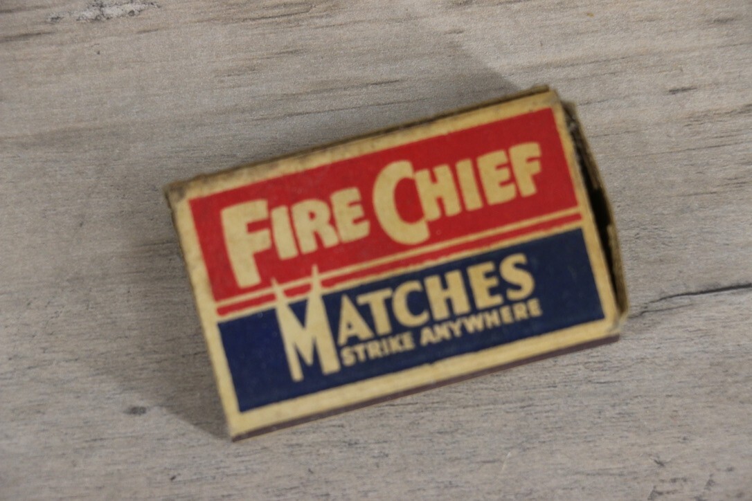 Fire Chief Matches Vintage Matchbox Pacific Match Co USA | eBay