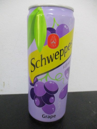 Schweppes Grape flavor : 330ml empty can, Israel for Palestine ...