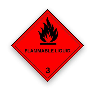 Flammable Liquid Warning Stickers | ADR | Hazchem Safety Self Adhesive ...