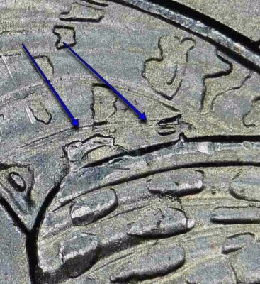 3 Die Chips Errors - 2020 Tallgrass Prairie Quarter ATB Chips on Head ...