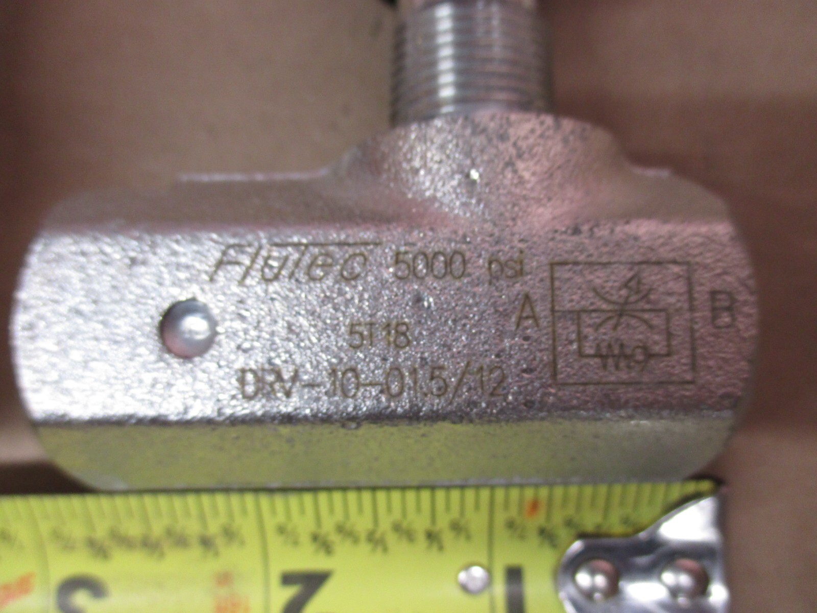 705534 FLUTEC DRV-10-01.5/12 HYDAC FLOW CONTROL VALVE NOS | eBay