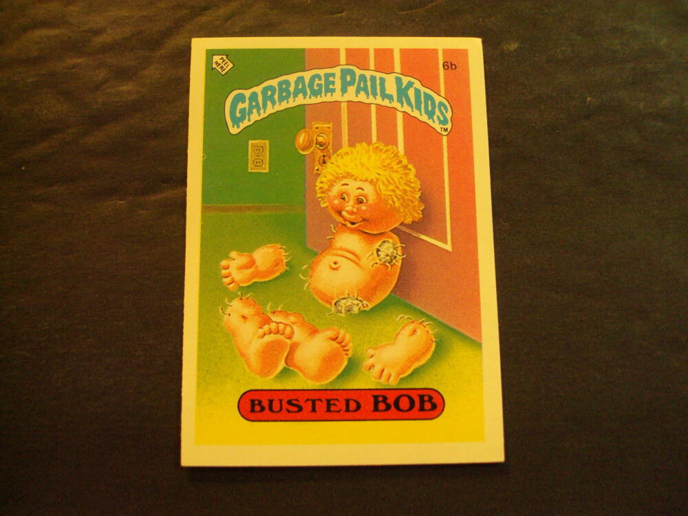 Garbage Pail Kids Card UK Mini Version Series 1 2" X 3" Busted Bob 6b ...