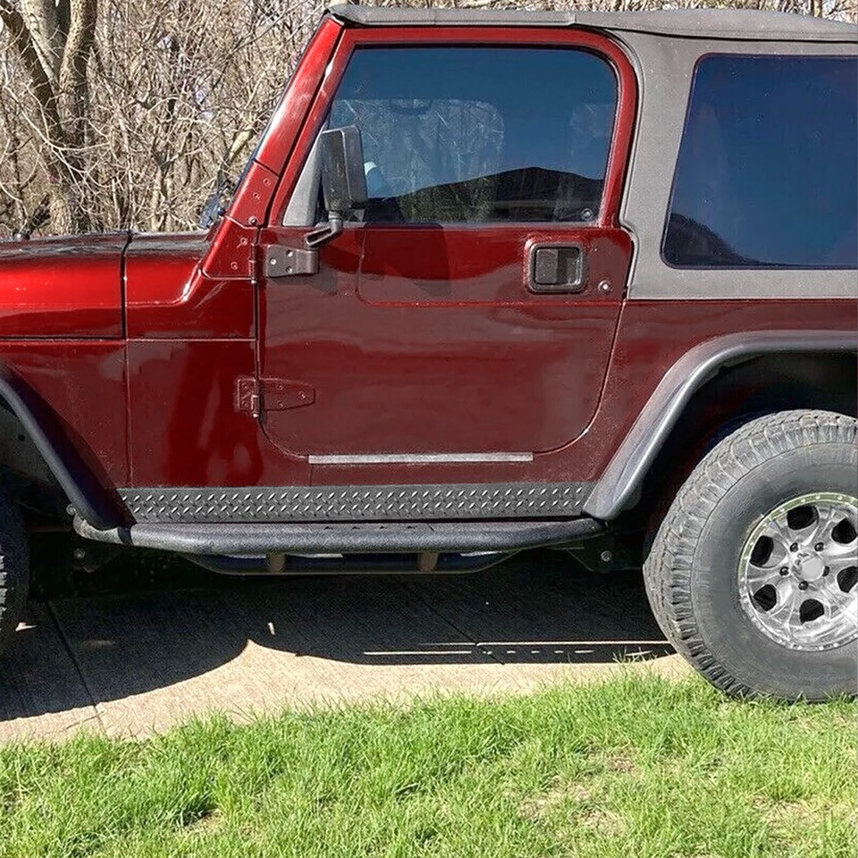 Pair New Side Body Armor Rocker Panel Kit For Jeep 1997-2006 TJ ...