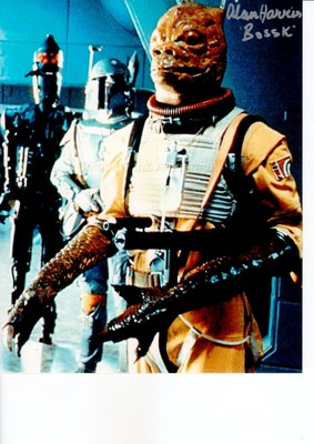 Alan Harris Signed 8x10 AUTO Autographed Photograph Star Wars BOSSK #01 ...
