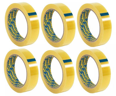 Sellotape Original Golden Sticky Tape Roll Extra Sticky Clear Tape 24mm ...