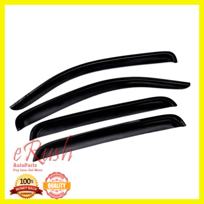 FOR 05-14 TOYOTA TACOMA DOUBLE CAB SMOKED WINDOW VISOR WIND DEFLECTOR ...