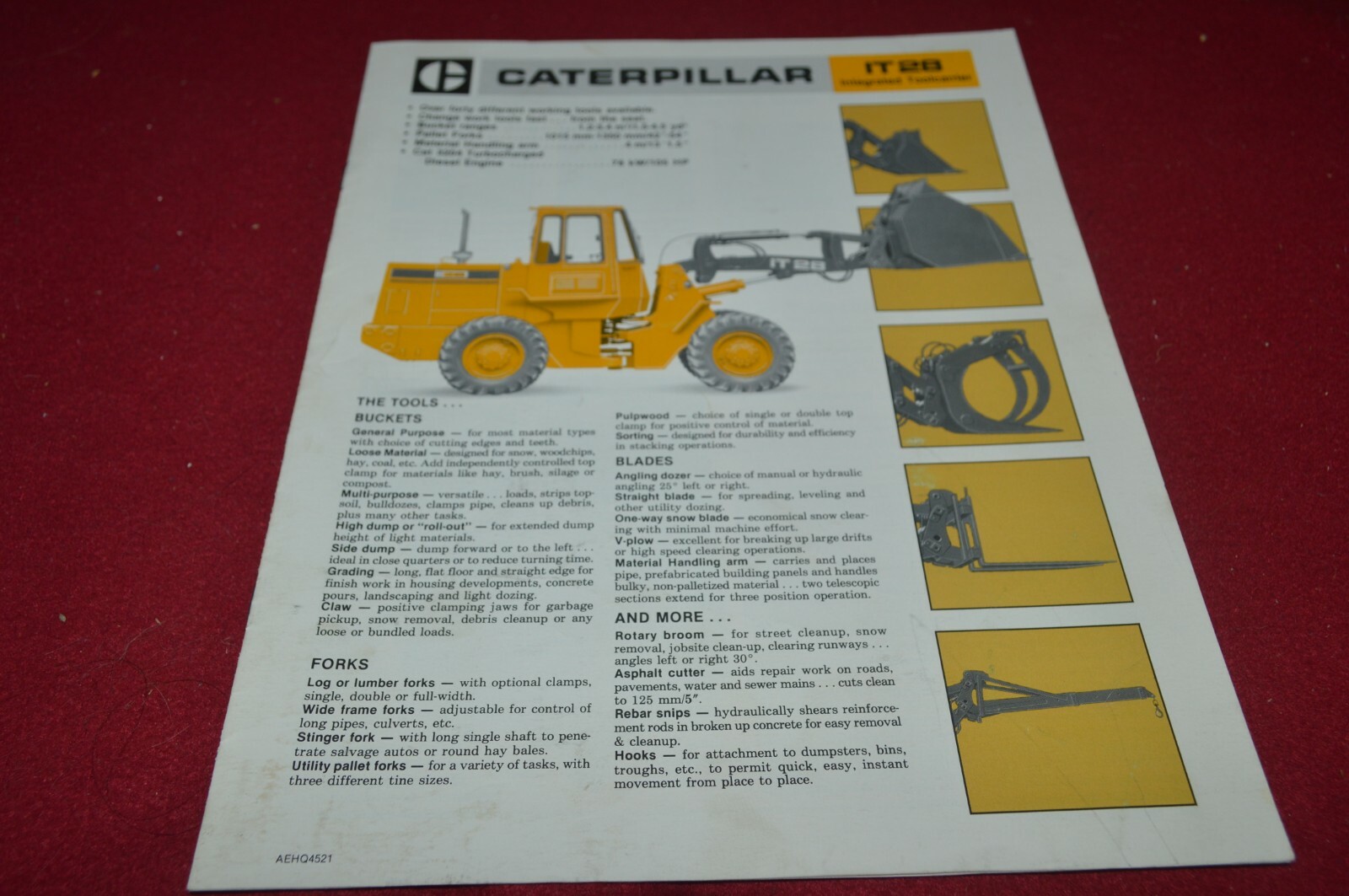 Caterpillar IT28 Integrated Toolcarrier Wheel Loader Brochure DCPA14 | eBay