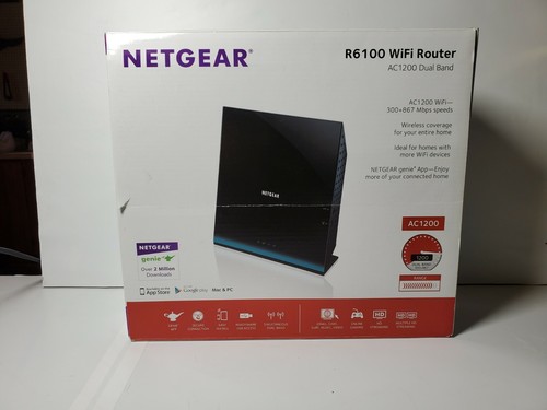 NETGEAR R6100 AC1200 Dual Band Wi-Fi Router Fast Ethernet w/USB 802.11a ...