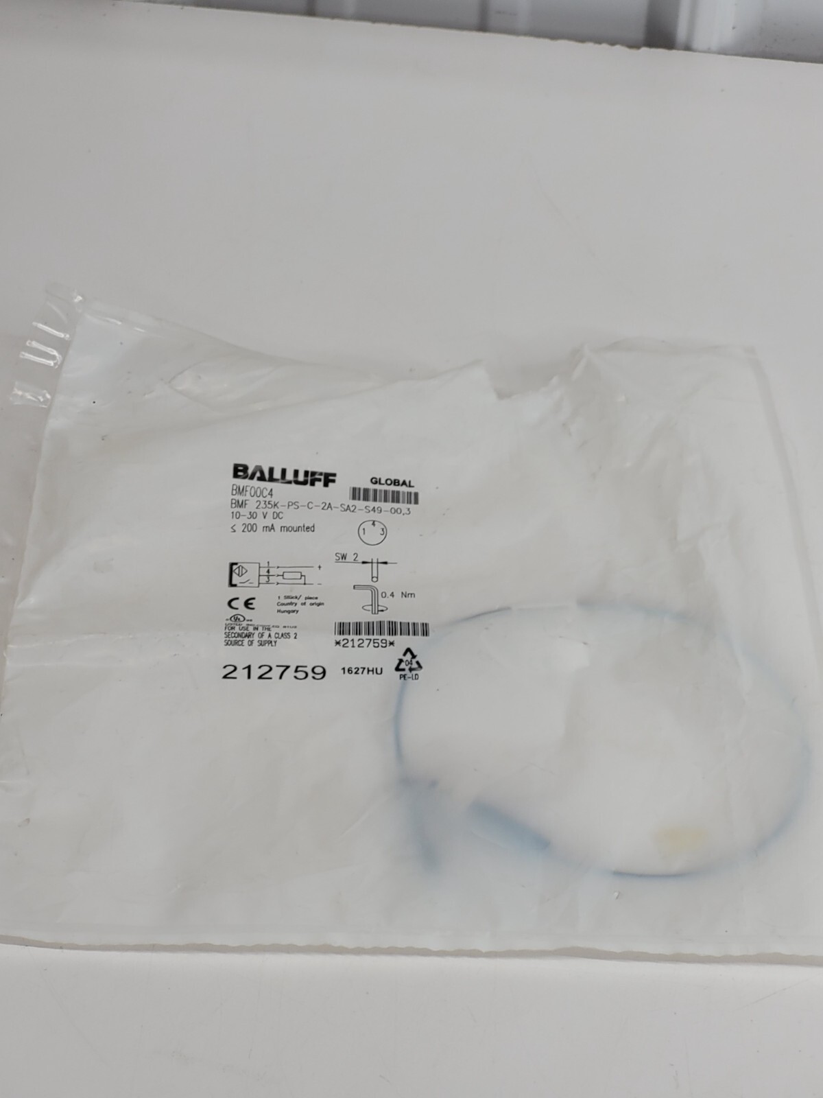 Balluff BMF 235K-PS-C-2A-SA2-S49-00,3 Magnetic Field Sensor NEW IN ...