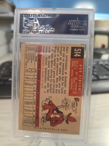 1959 Topps BOB GIBSON Rookie PSA 7 (OC) | eBay
