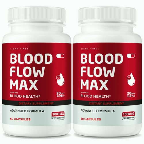(2 Pack) Blood Flow Max Advanced Blood Support Formula for Healthy ...
