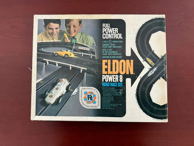 Vintage 1960s Eldon 1/32 Power 8 Road Race Set Slot Car Tracks | eBay