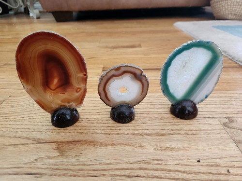 Lot Of 8 Geode Rock Specimen Slices | eBay
