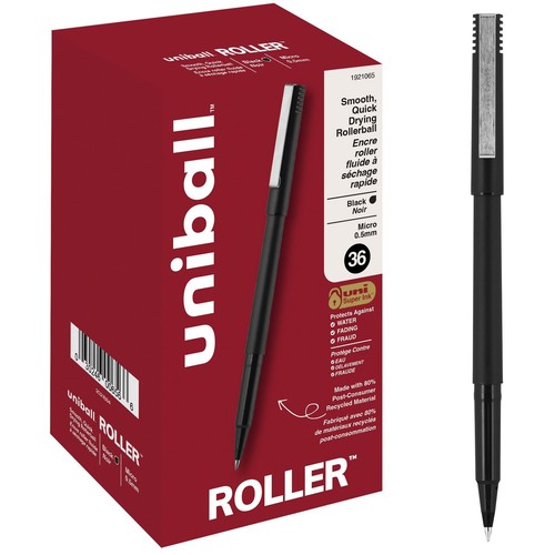 Roller Pens, Micro Point (0.5mm), Black, 36 Count 70530006568| eBay