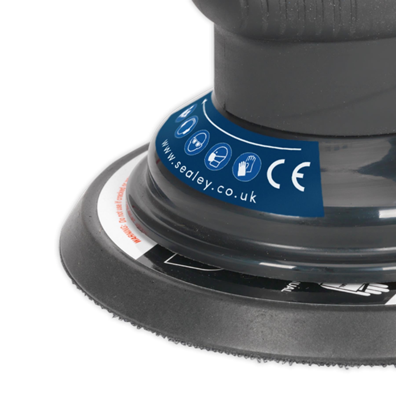 Sealey Air Palm Orbital Sander 150mm Adjustable Air Regulator Dust Free ...