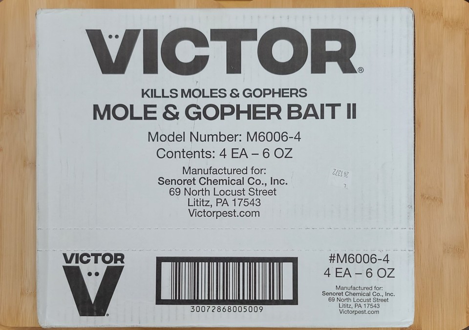 Victor M6006 Outdoor Mole & Gopher Poison Peanuts-Mole and Gopher Bait ...