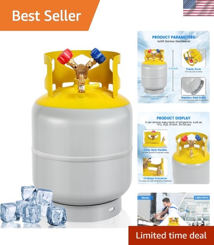 FAHKNS 30 LB Refrigerant Recovery Tank for R12, R22, R134A, R410A ...