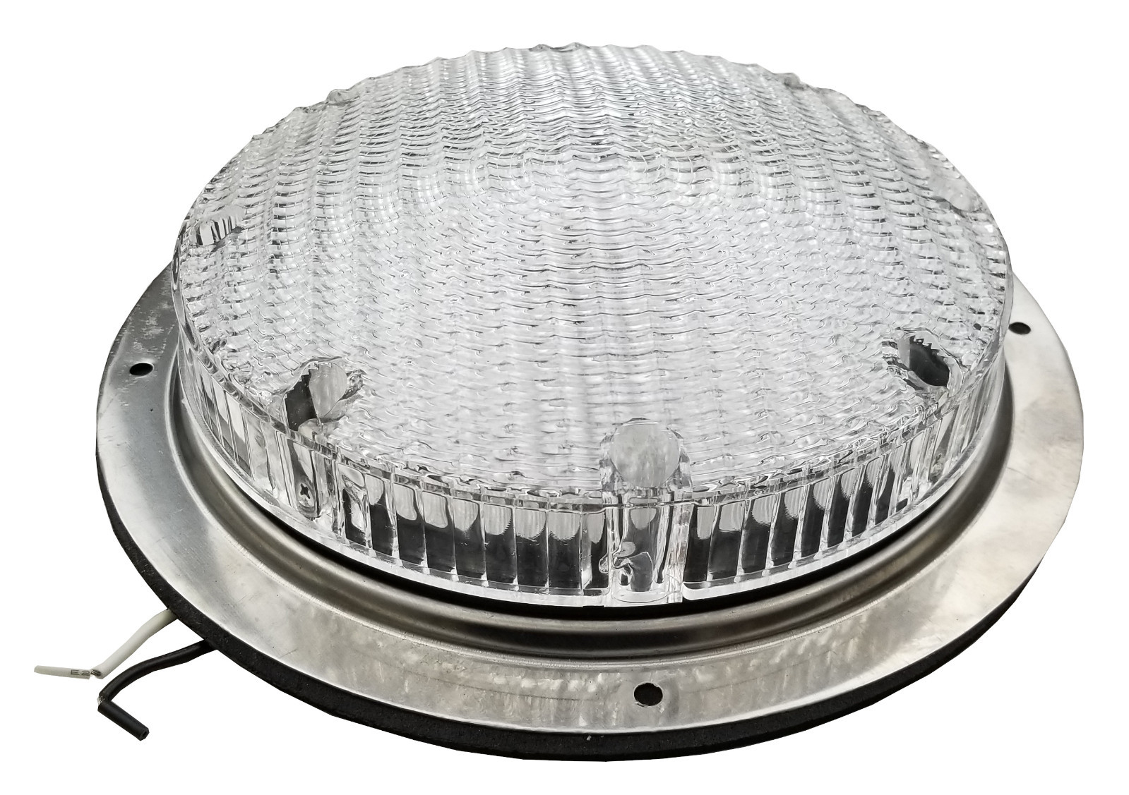 12 volt Stainless RV Porch Dome Light Surface Mount Scare Security 129 ...