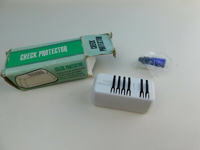Unique Vintage Hand Held Check Protector Hong Kong W/ Box | eBay
