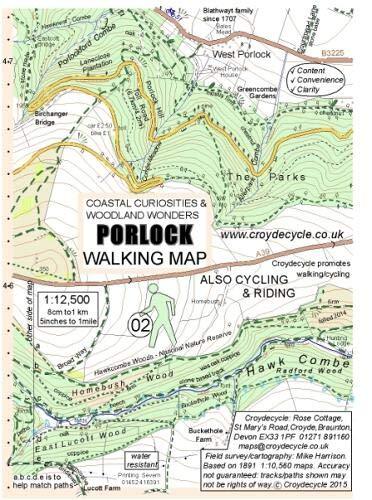 Porlock Walking Map: 02 by Harrison, Mike Sheet map, folded Book The ...