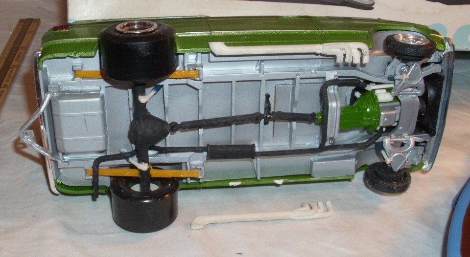 AMT AQUAROD RACE TEAM CHEVY VAN. BOAT & TRAILER COMBO MODEL KIT BOXED 1 ...