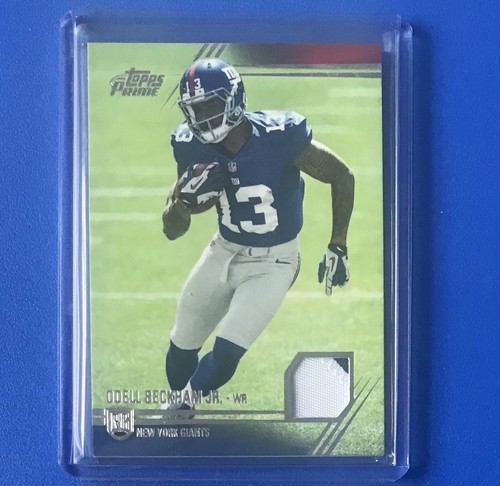 2014 Topps Prime Odell Beckham Jr. RC Prime Patches rookie card no. PP ...