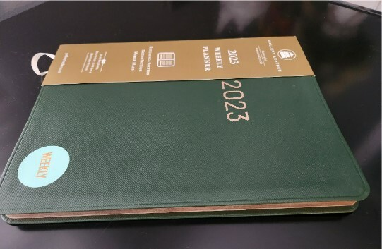 2023 Harbor Large Weekly Planner by Gallery Leather - 9.75x7.5" Pine ...