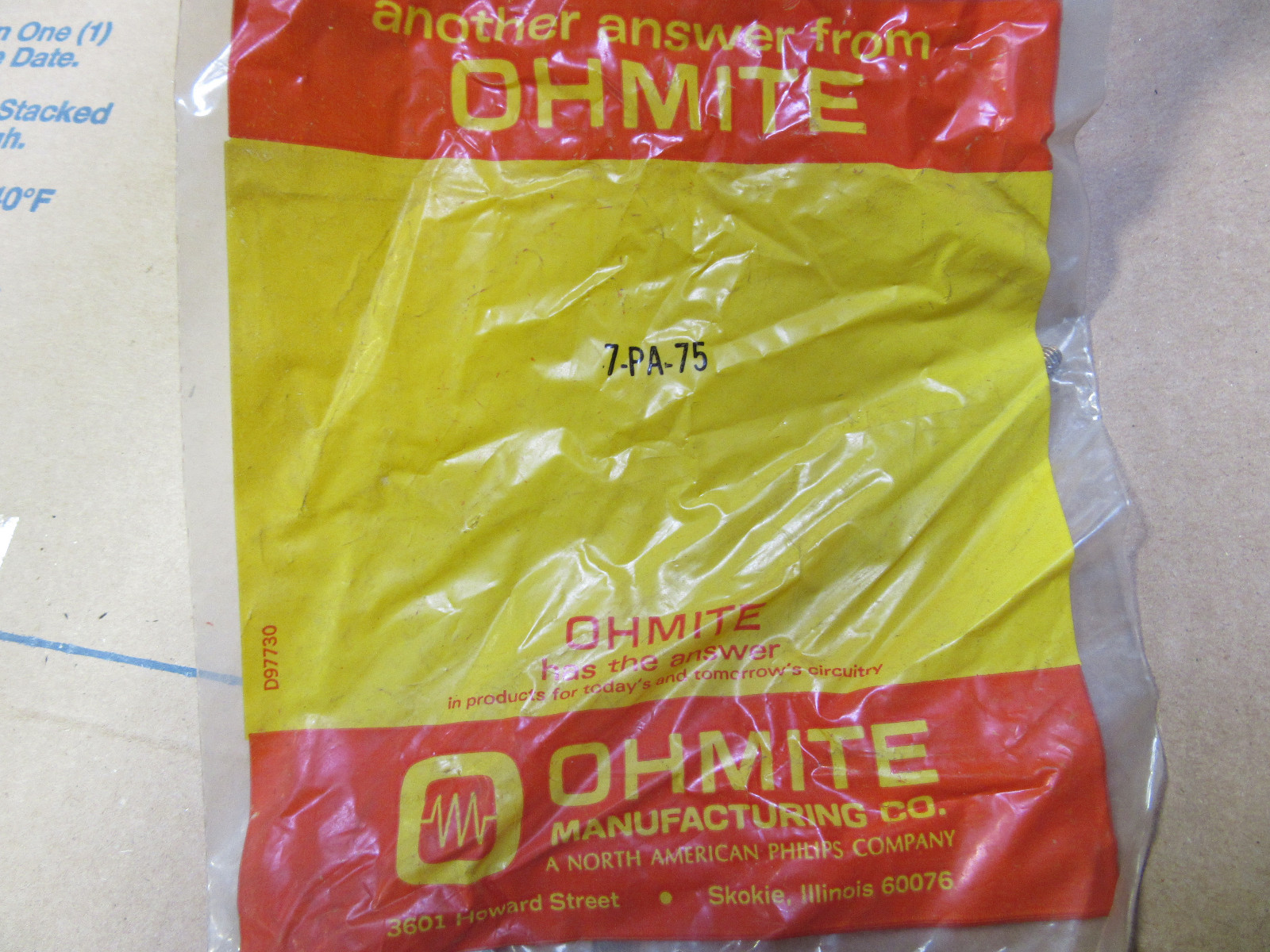 Ohmite 7-PA-75 Resistor Mount Kit NEW!!! in Bag Free Shipping | eBay