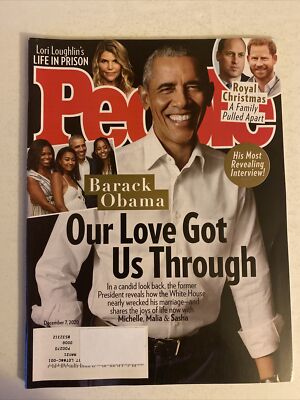 People Magazine December 7 2020 Barack Obama Interview Our Love Got Us ...