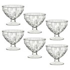 6 Bormioli Rocco Ice Cream Sundae Glasses Appetizer Dessert Cocktail ...
