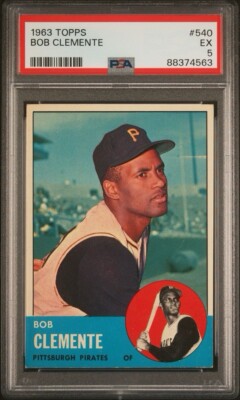 ROBERTO CLEMENTE 1963 TOPPS PSA 5 ! *JUST GRADED ! *DEAD CENTERED HIGH ...