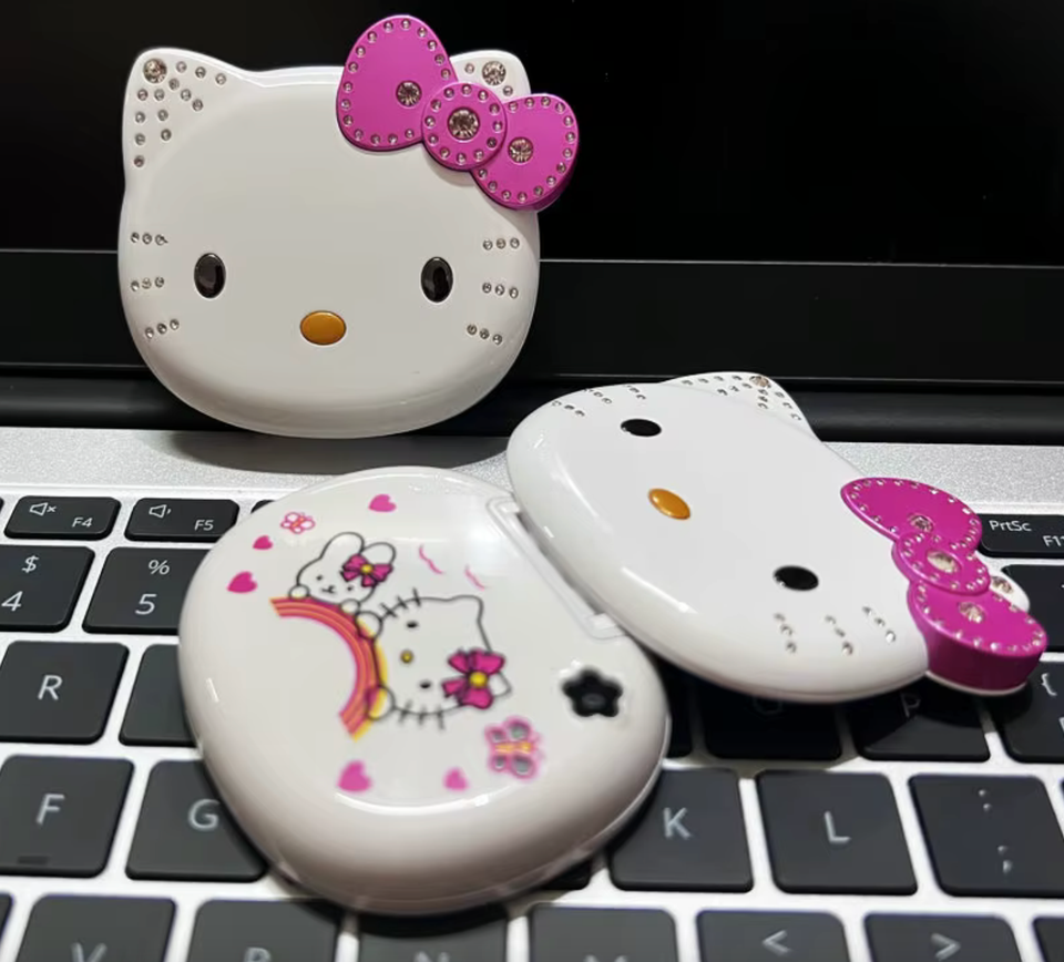 Hello Kitty Flip Phone Kawaii 2025 - Sanrio Cartoon Kids Phone 4G With ...