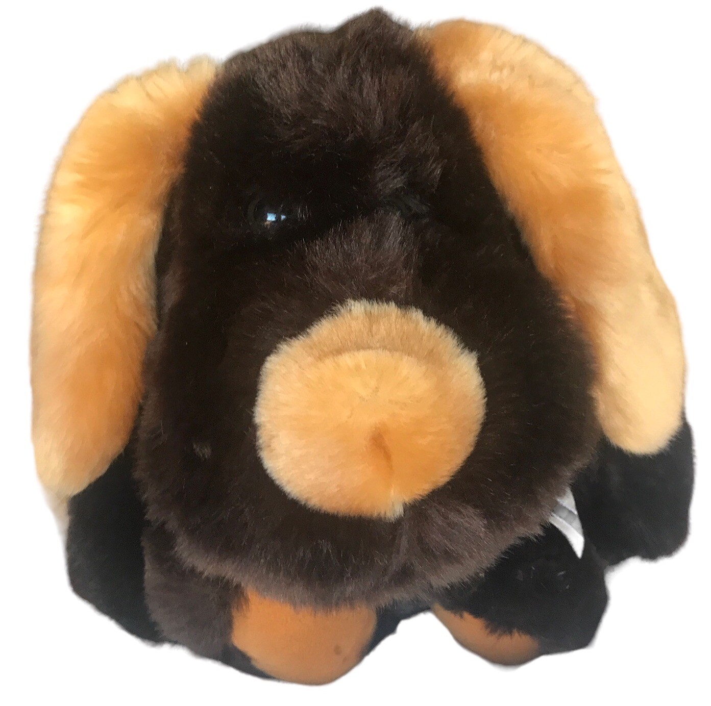 Dan Dee Dog Plush Puppy Chocolate Brown Two Tone Floppy Ear Stuffed ...