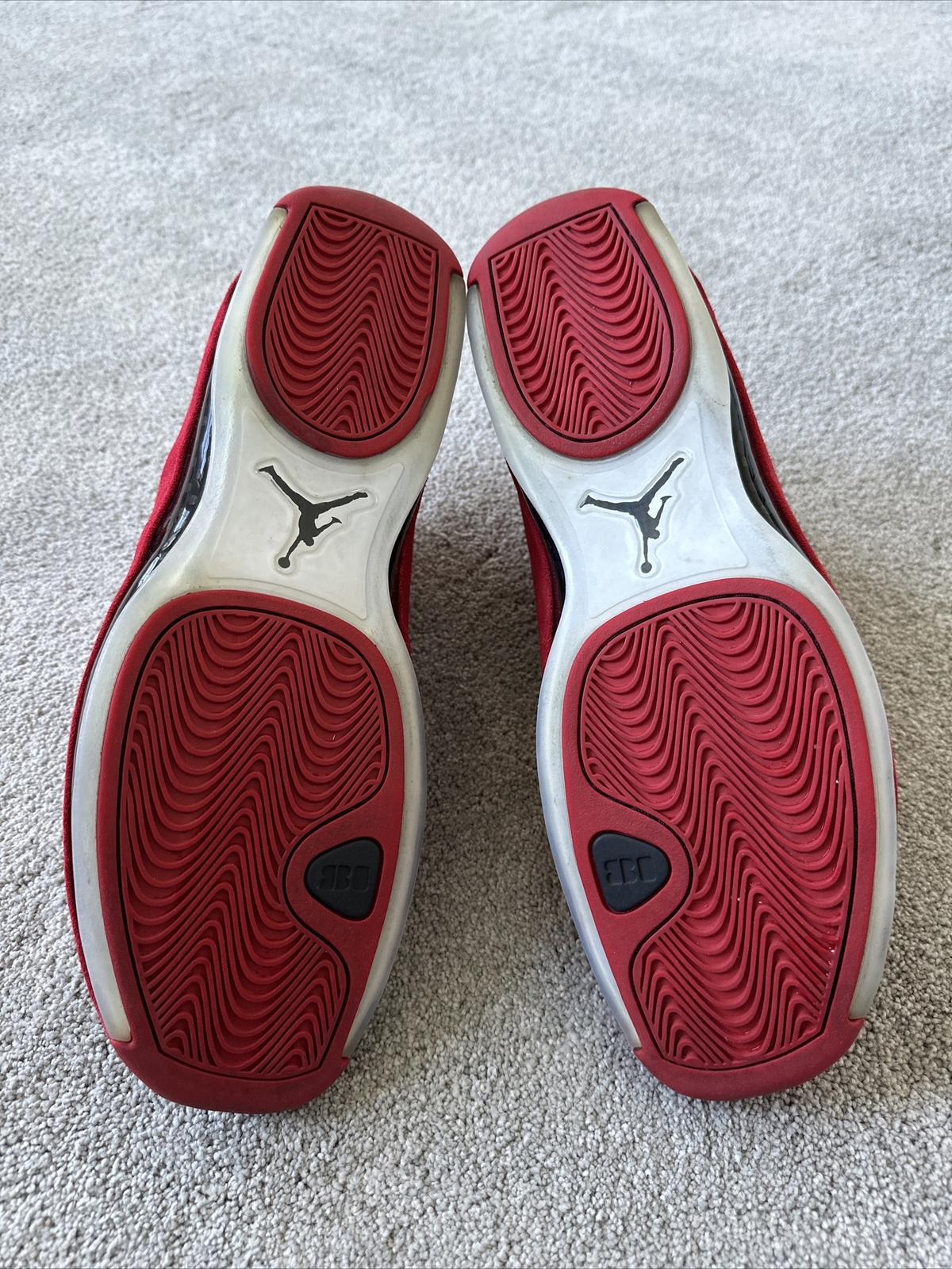 Nike Air Jordan Retro 18 XVIII Toro Gym Red Suede Size 15 2018 Sample ...