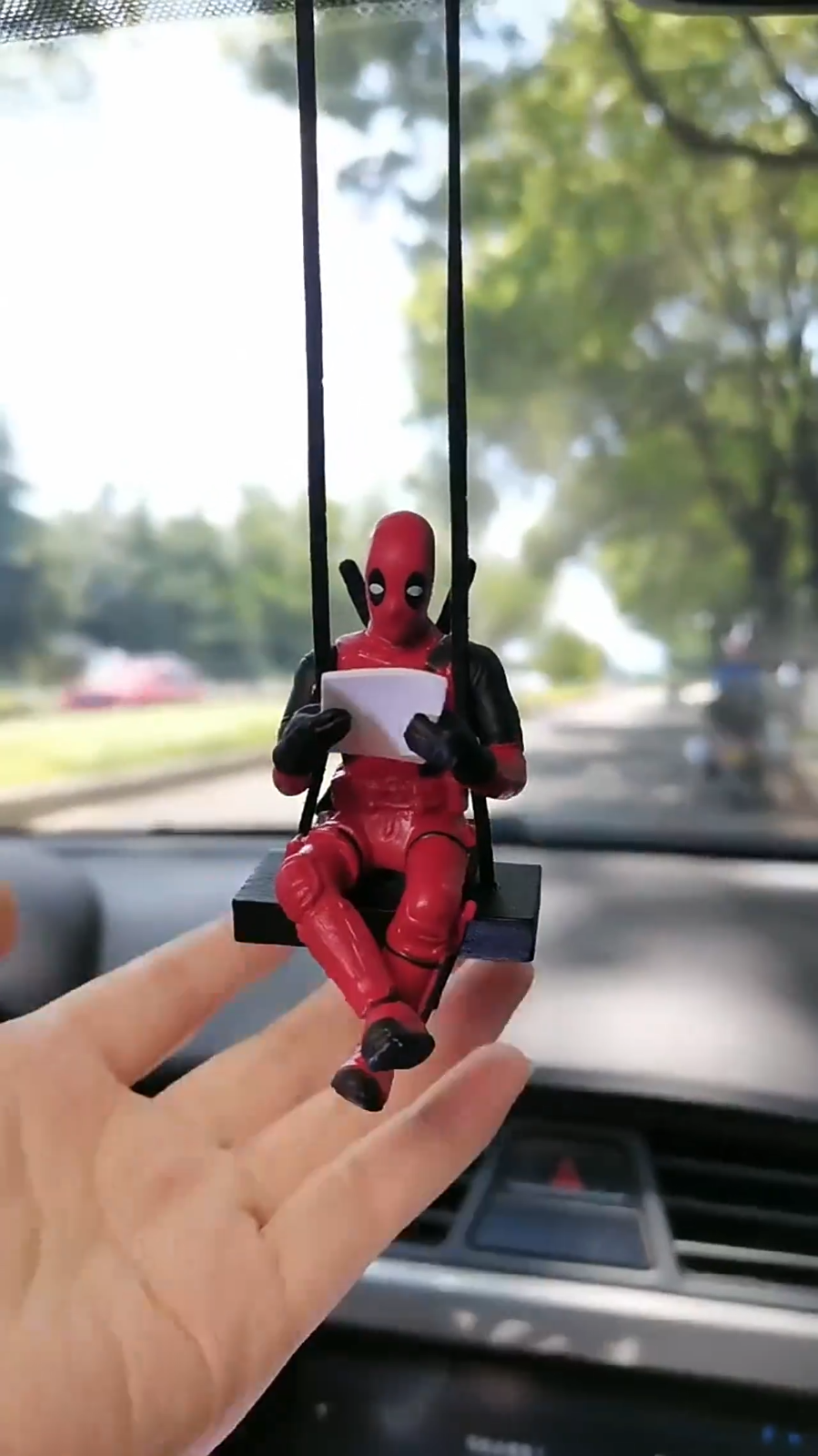Swing Deadpool Car Interior Decoration Rearview Mirror Pendant Car ...