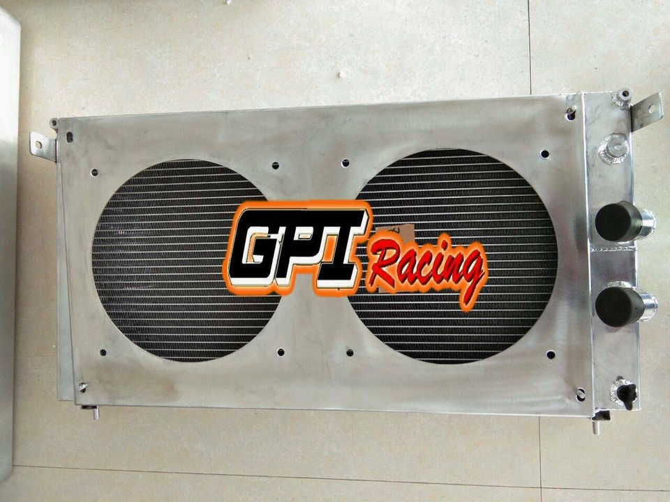 62MM Fit Ferrari DeTomaso Pantera 5.8L MT 1971-1989 Radiator & Shroud ...