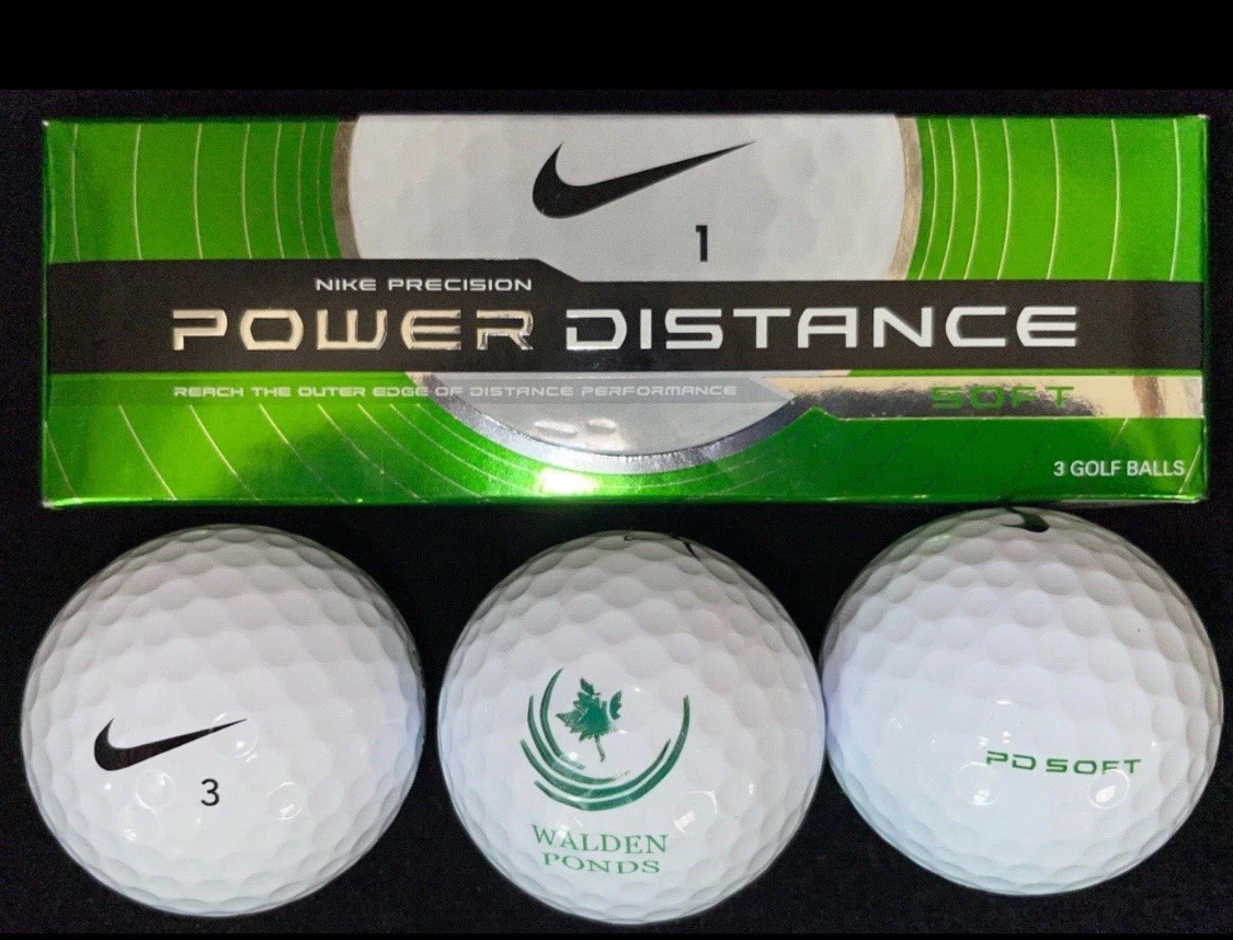 Walden Ponds Golf Course Logo Golf Balls. Nike Precision Power Distance ...