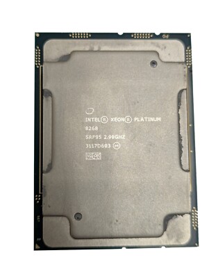 SRF95 Intel Xeon Platinum 8268 2.9GHz 24-Core 35.75 205W FCLGA3647 Processor CPU | eBay